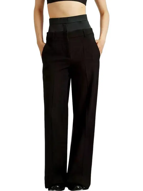 Erdem Wide-leg Tailored Trousers - Black