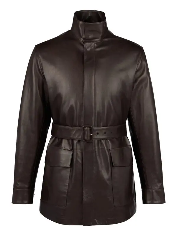 TOD'S Jacket In Nappa Leather - Brown