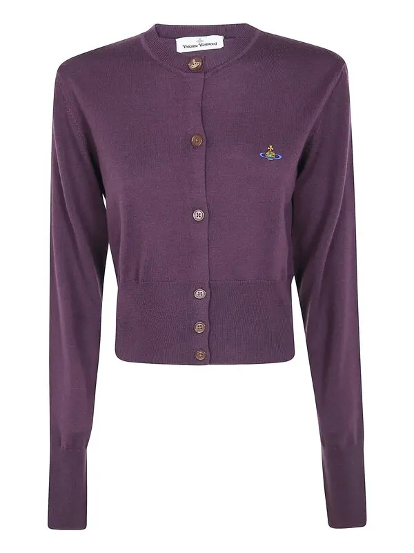 VIVIENNE WESTWOOD Cropped Cardigan "bea - Red