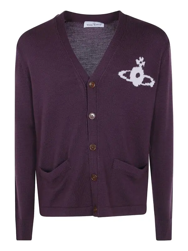 VIVIENNE WESTWOOD Wool Cardigan "alex - Red