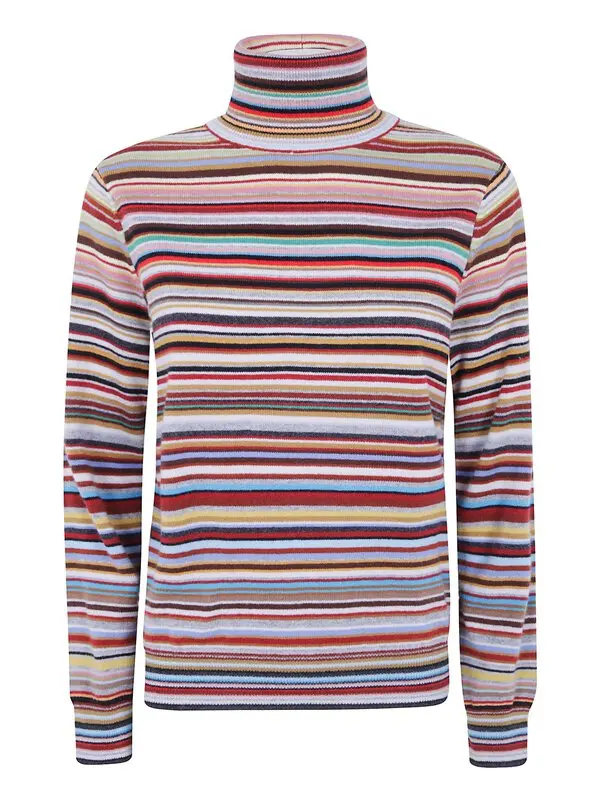 Paul Smith Roll-neck Knitted Sweater - Multi