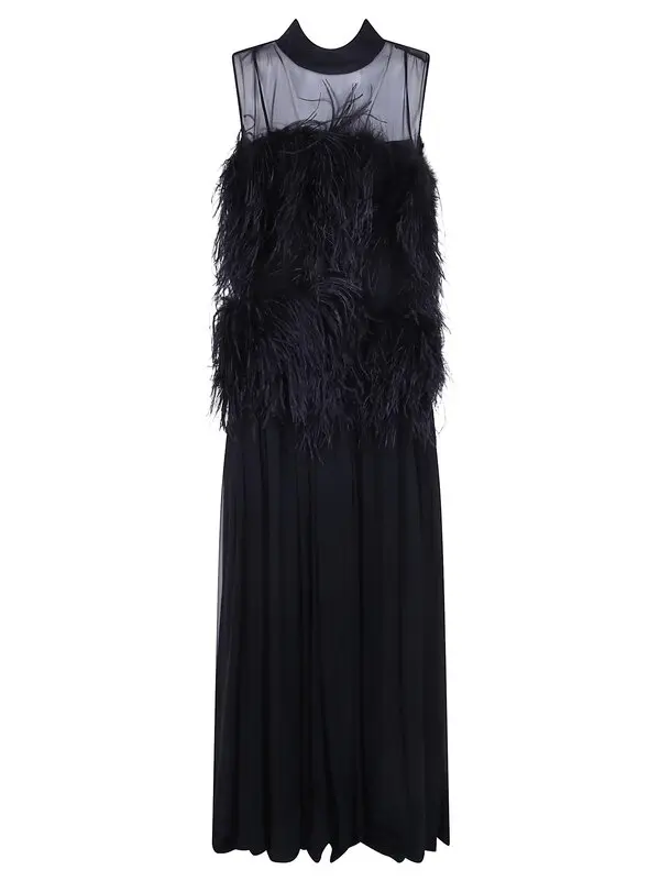 Alberta Ferretti Long Dress - Black