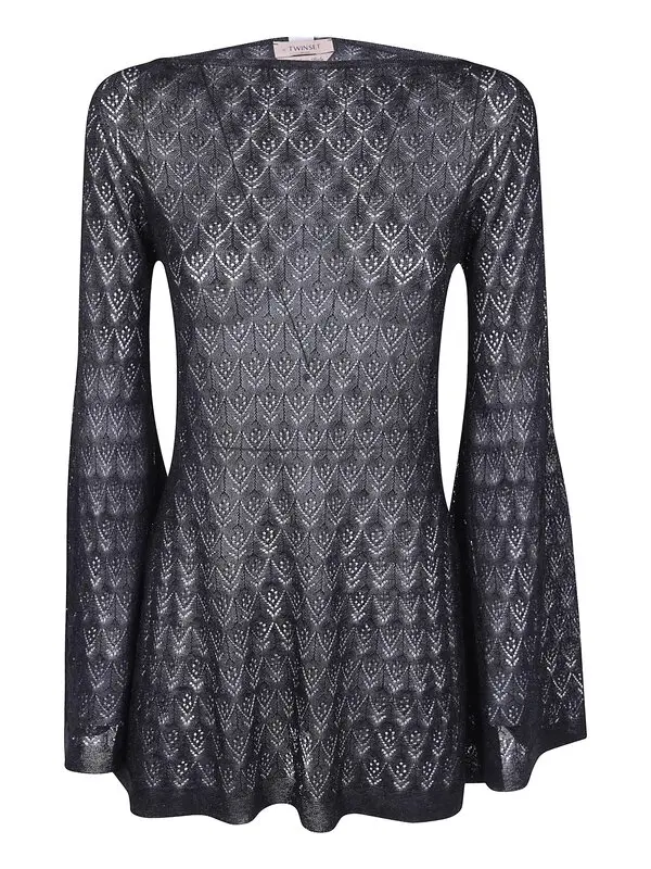 TWINSET Lurex Sweater - Black