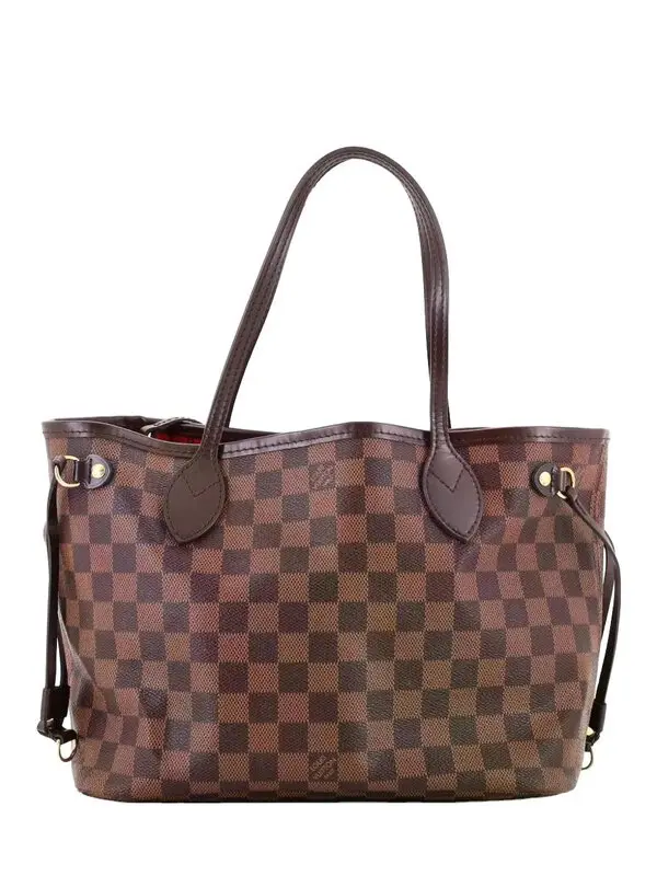 LOUIS VUITTON Neverfull Damier Pm Tote Bag - Brown