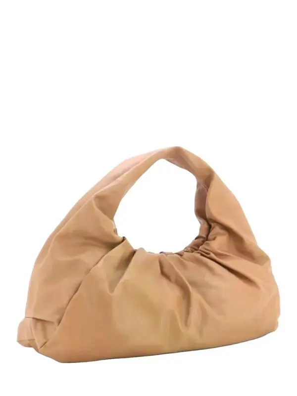 Bottega Veneta The Shoulder Pouch Leather Maxi Hobo Bag - Brown