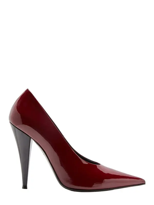 Givenchy 95mm Pointy Patent Leather Pumps - Red