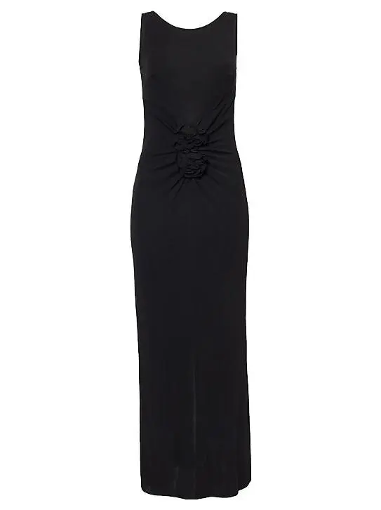 Huishan Zhang Eleni Jersey Midi Dress - Black
