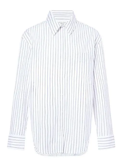 ANINE BING Scott Striped Cotton Shirt - Multi