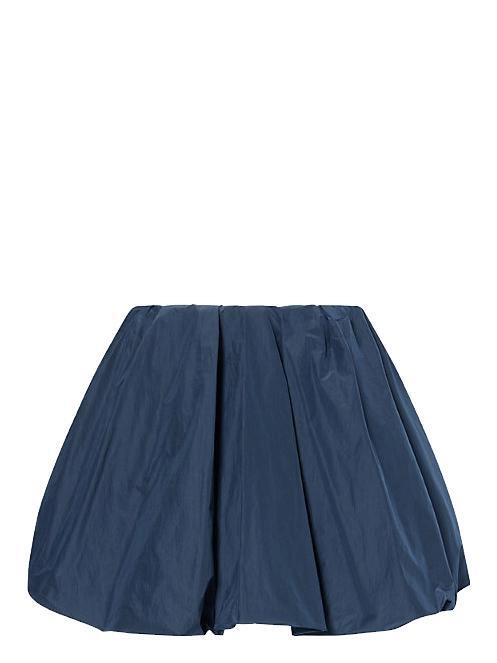 Issey Miyake Correlation Woven Balloon Mini Skirt - Blue