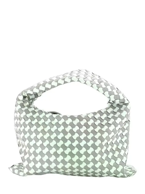 Bottega Veneta Hop Intrecciato Leather Small Hobo Bag - Grey