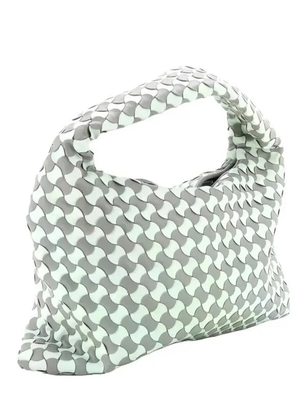 Bottega Veneta Hop Intrecciato Leather Small Hobo Bag - Grey