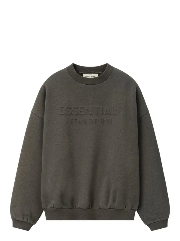 Fear Of God Embossed 90s Relaxed Crewneck 'ash Heather - Grey