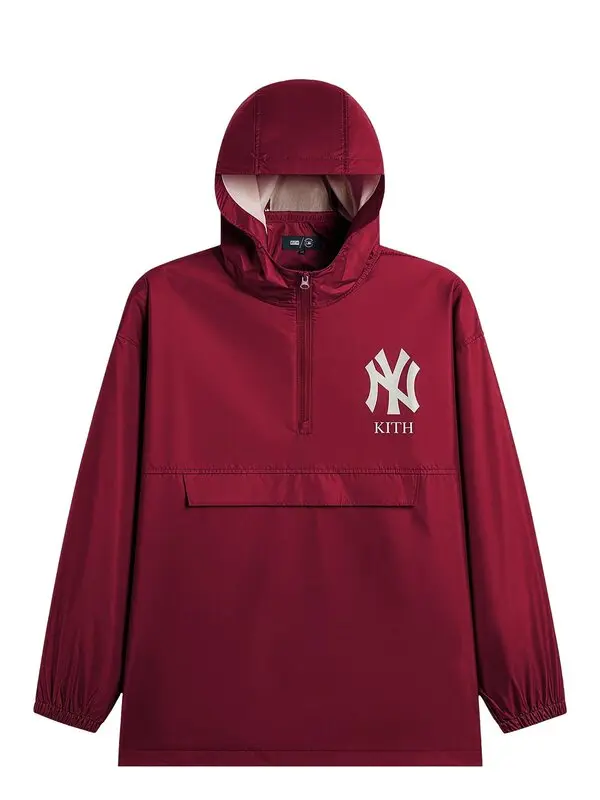 Kith For The New York Yankees Oliver Parka 'garnet - Red