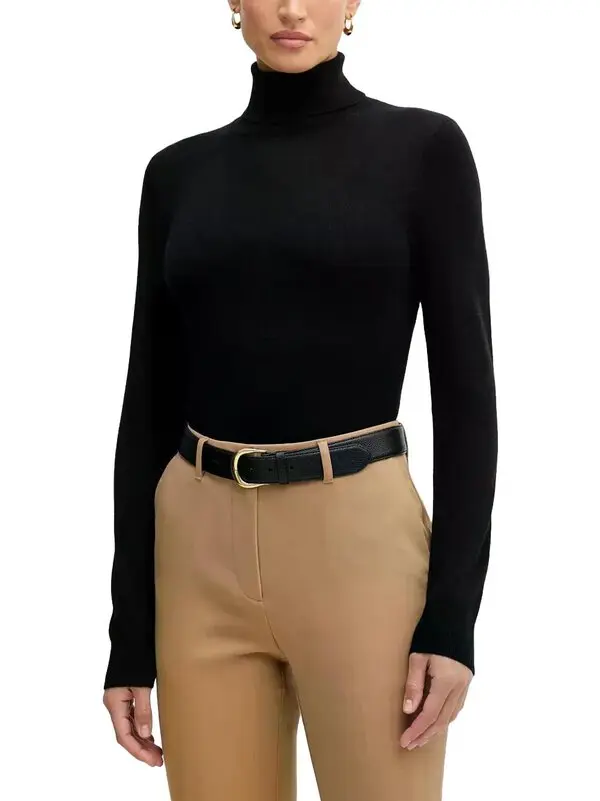 Sisley Roll-neck Sweater - Black