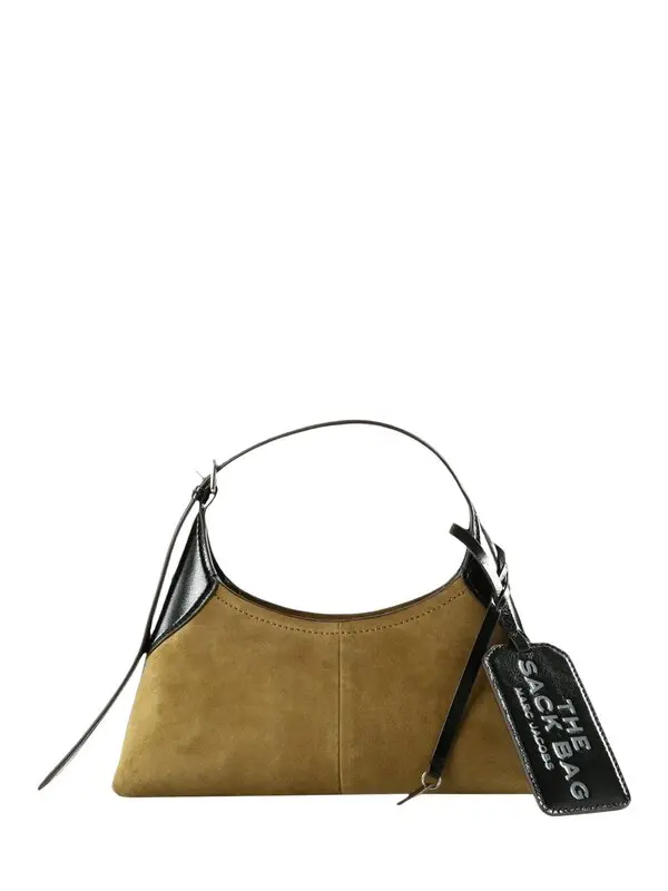 Marc Jacobs The Belted Suede Sack Small Bag 'hazelnut - Tan