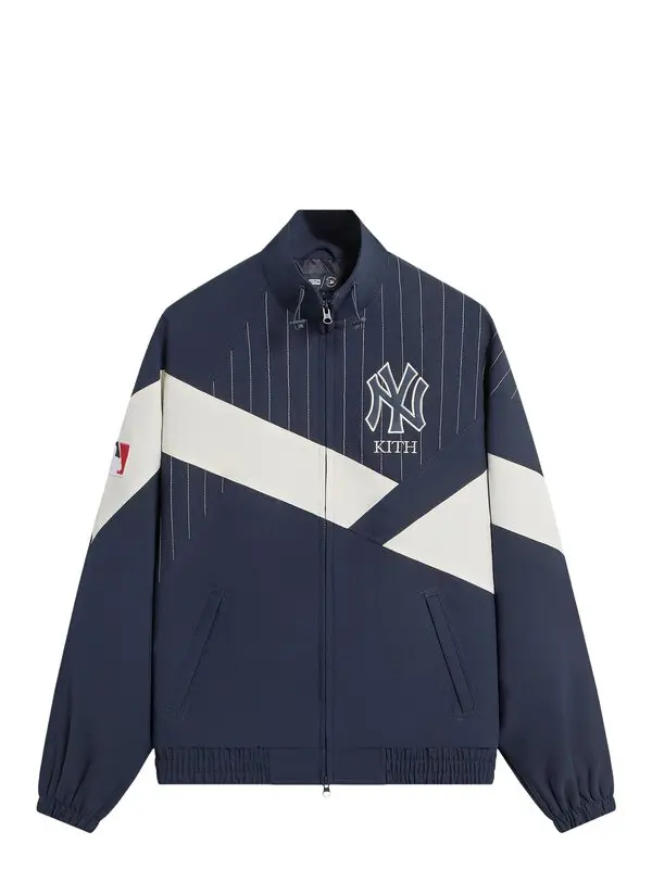 Kith For The New York Yankees Double Weave Shiloh Jacket 'nocturnal - Blue