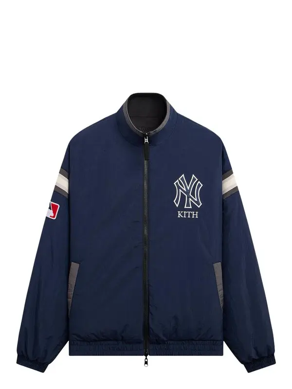 Kith For The New York Yankees Reversible Hugo Jacket 'nocturnal - Blue