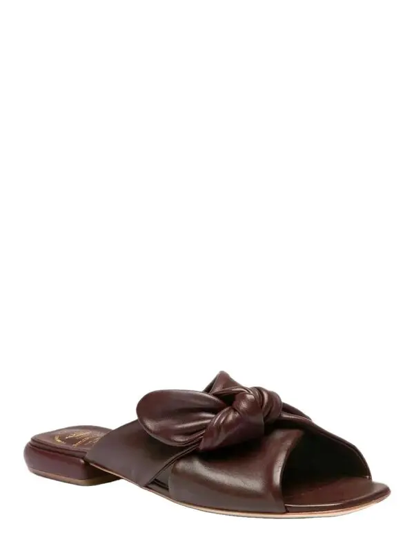 Officine Creative Suki 007 Knotted Leather Sandals - Red