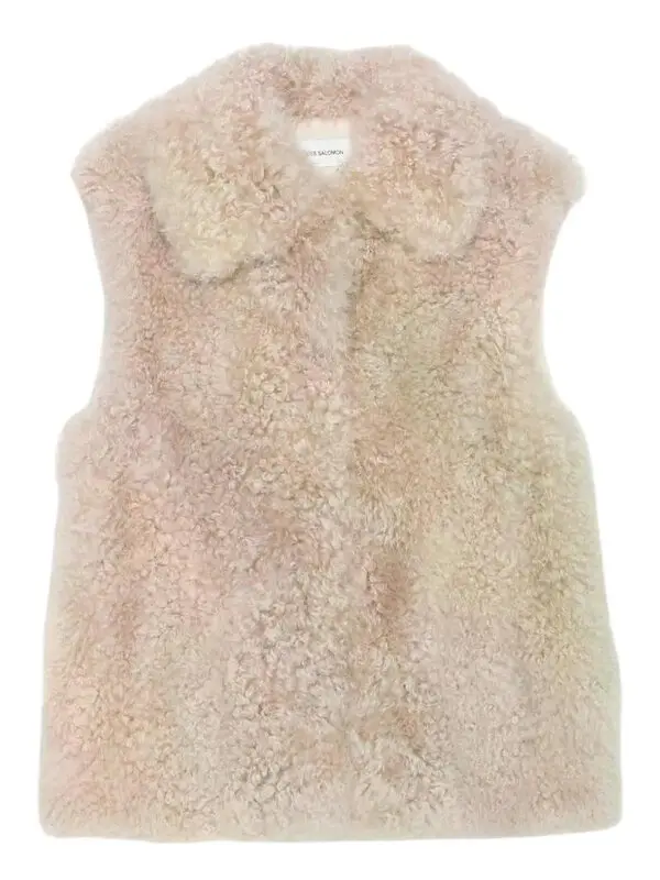 YVES SALOMON Shearling Gilet - Neutrals