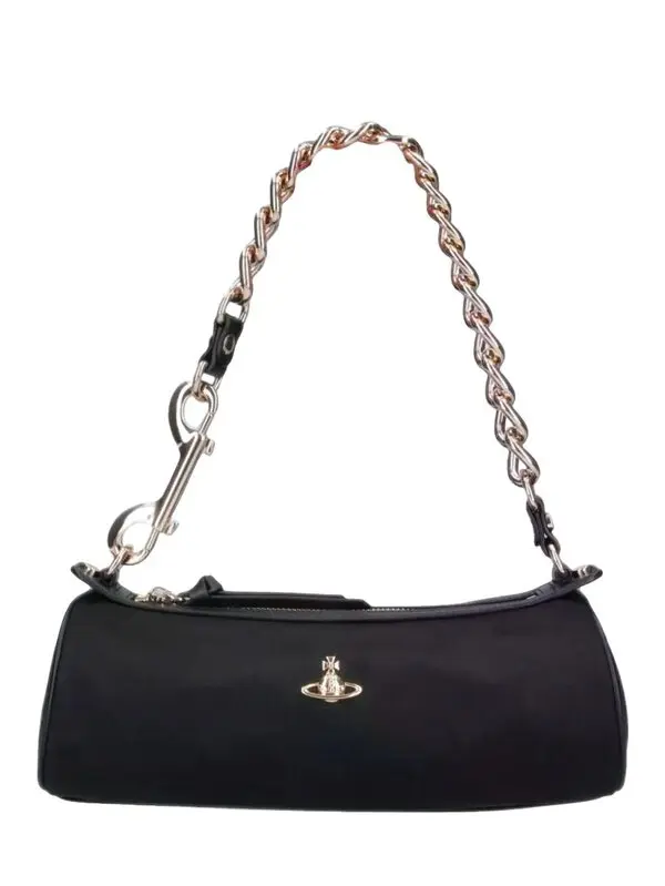 VIVIENNE WESTWOOD Orb-plaque Chain-link Shoulder Bag - Black
