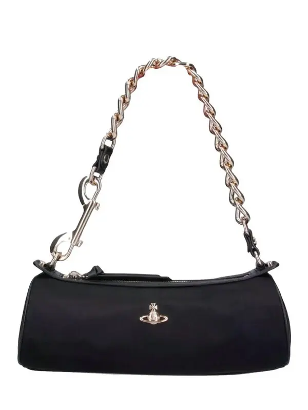 VIVIENNE WESTWOOD Orb-plaque Chain-link Shoulder Bag - Black