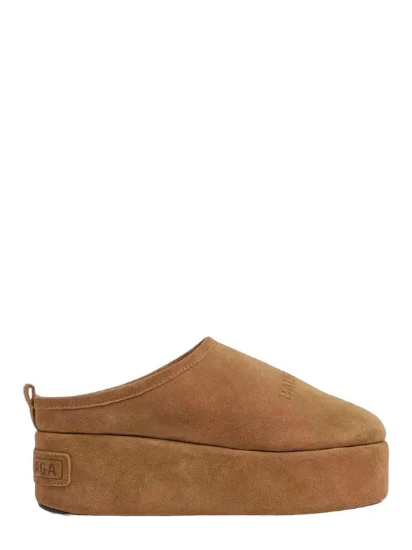 Balenciaga Alaska Platform Mules - Brown