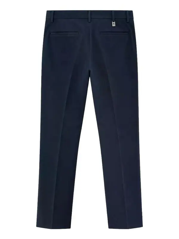 PT TORINO Logo-plaque Tailored Trousers - Blue