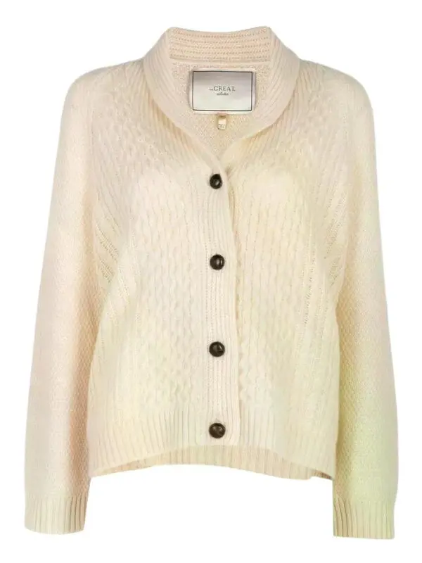 The Great. Cable Lodge Cardigan - Neutrals