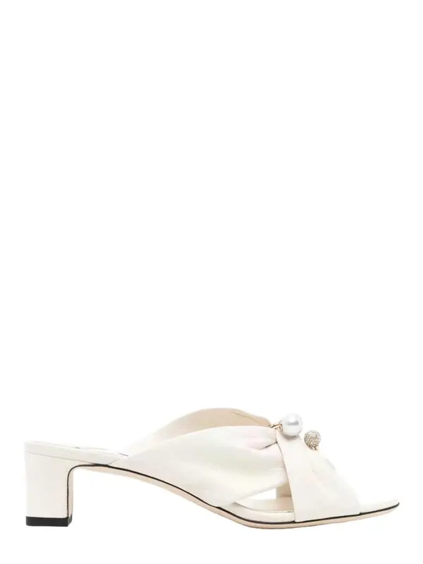 JIMMY CHOO 45mm Rafi Sandals - Neutrals
