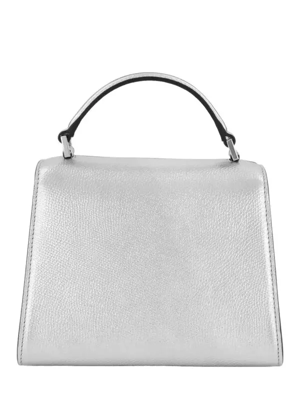 Valentino Garavani Mini Vsling Leather Tote Bag - Silver