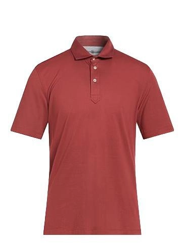 Brunello Cucinelli Polo Shirt Rust Size Cotton - Red