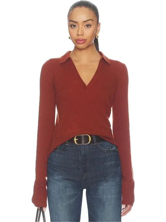 Eterne Vance Cashmere Sweater - Rust