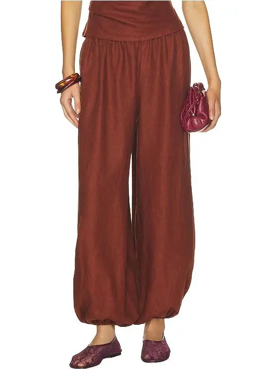 Faithfull The Brand Kortez Balloon Pant - Brick
