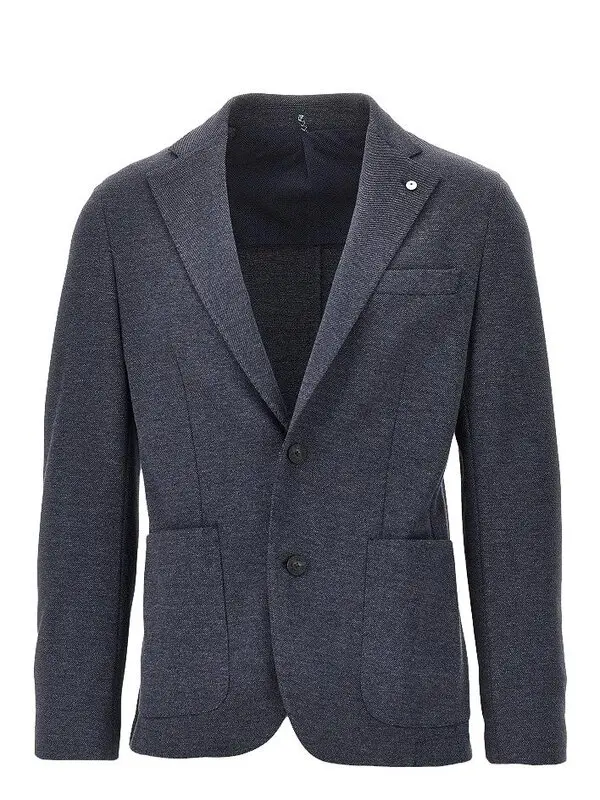 L.B.M. 1911 L. B.m. 1911 Active Uniform Single-breasted Jacket - Blue
