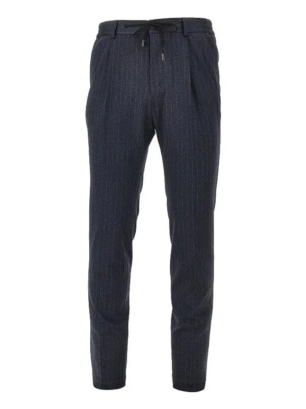 L.B.M. 1911 L. B.m. 1911 Active Uniform Pants With Darts - Blue