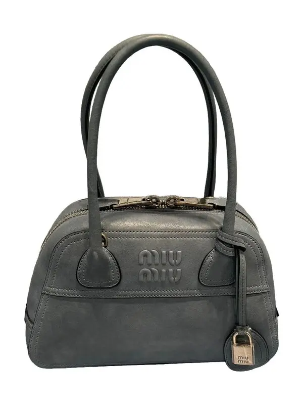 Miu Miu Vivant Nappa Leather Bag - Black