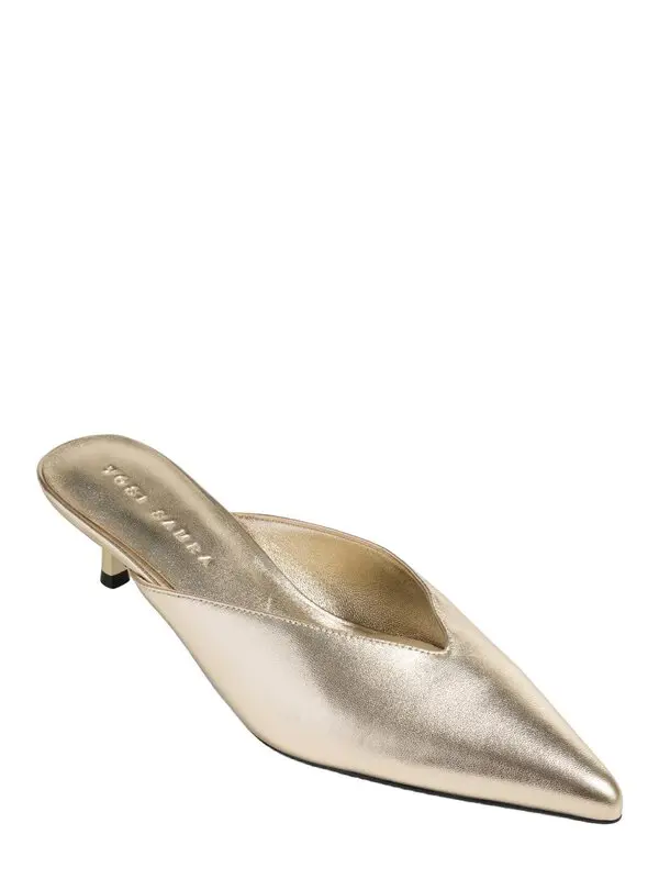 Yosi Samra Nolita Heeled Mule - Gold