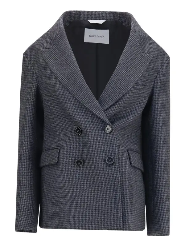 Balenciaga Double Breasted Blazer - Grey