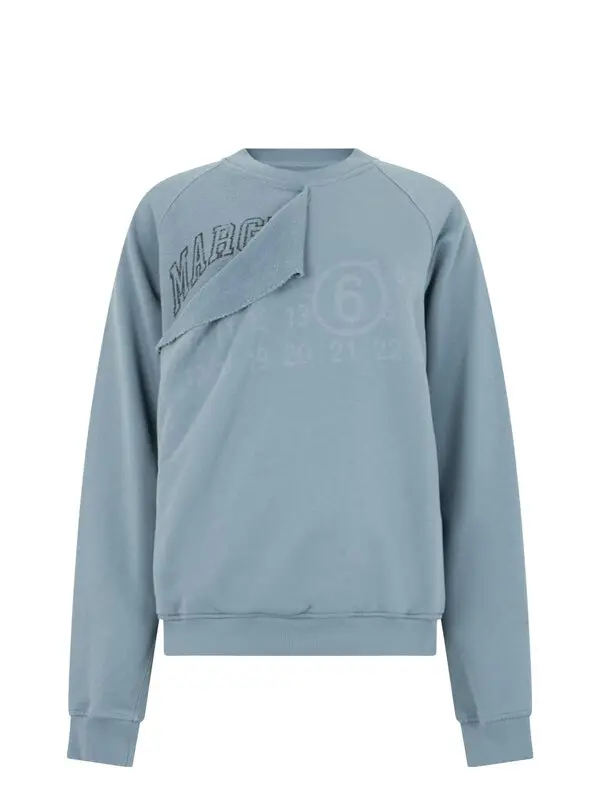 MAISON MARGIELA Signature Sweatshirt - Blue