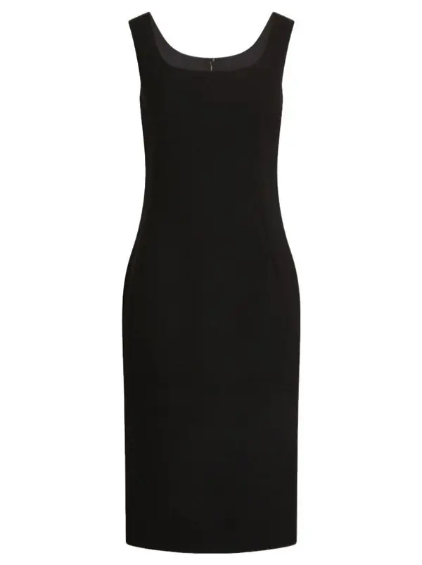 Dolce & Gabbana Dolce Gabbana Sleeveless Midi Dress - Black