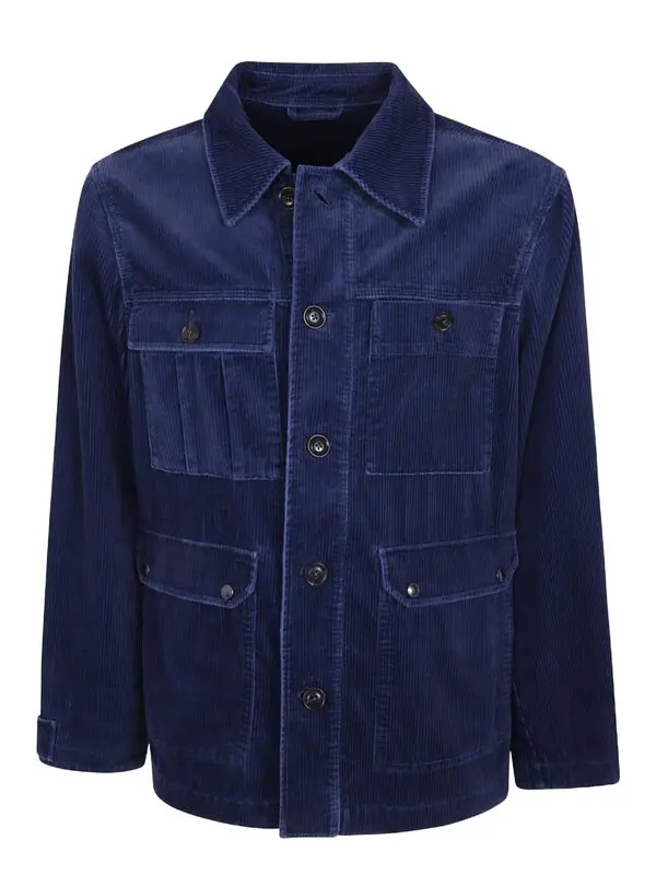 Paul Smith Corduroy Utility Jacket - Blue