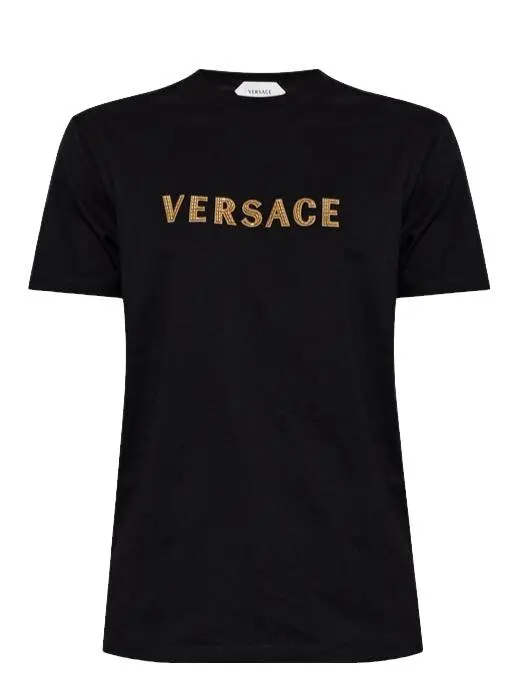 Versace Logo-detailed Crewneck T-shirt - No