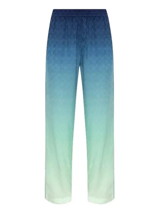 Casablanca Ombré Casual Trousers - Blue