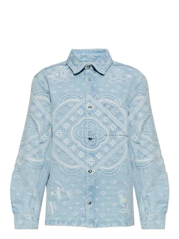 Casablanca Long-sleeved Shirt - Light Blue