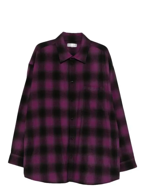 Balenciaga Plaid Shirt - Black