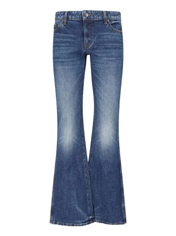 Khaite Mid-rise Flared Jeans - Blue