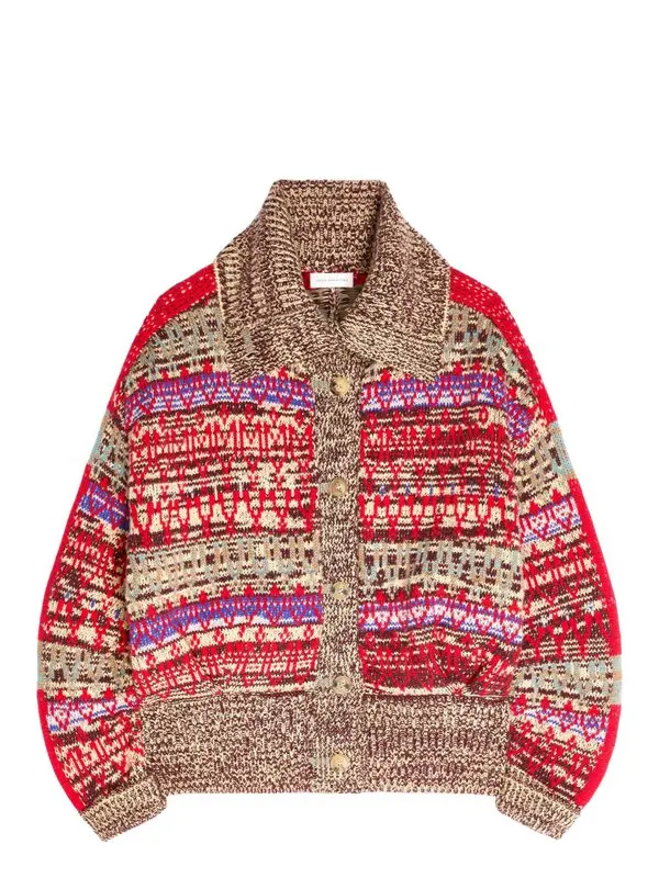 Dries Van Noten Jacquard Wool Cardigan - No