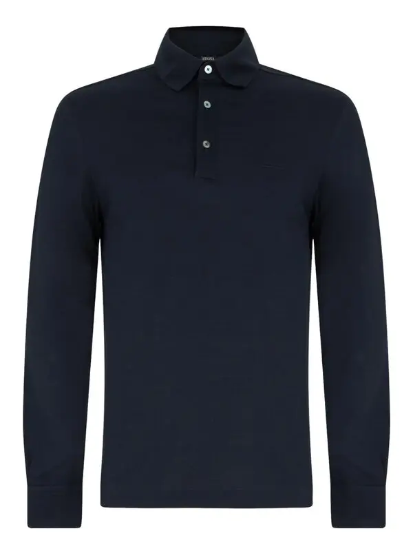 Zegna Long-sleeve Polo Shirt - No