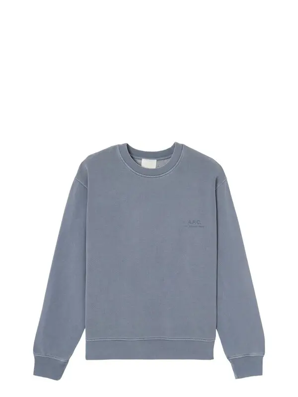 A.p.c. Logo-print Sweatshirt - Blue