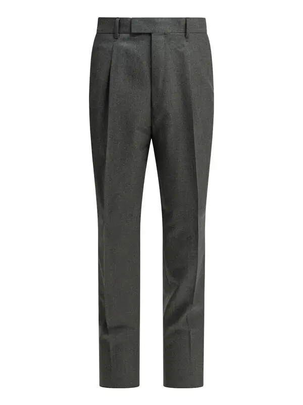 Zegna Pleated Tailored Pants - Grey